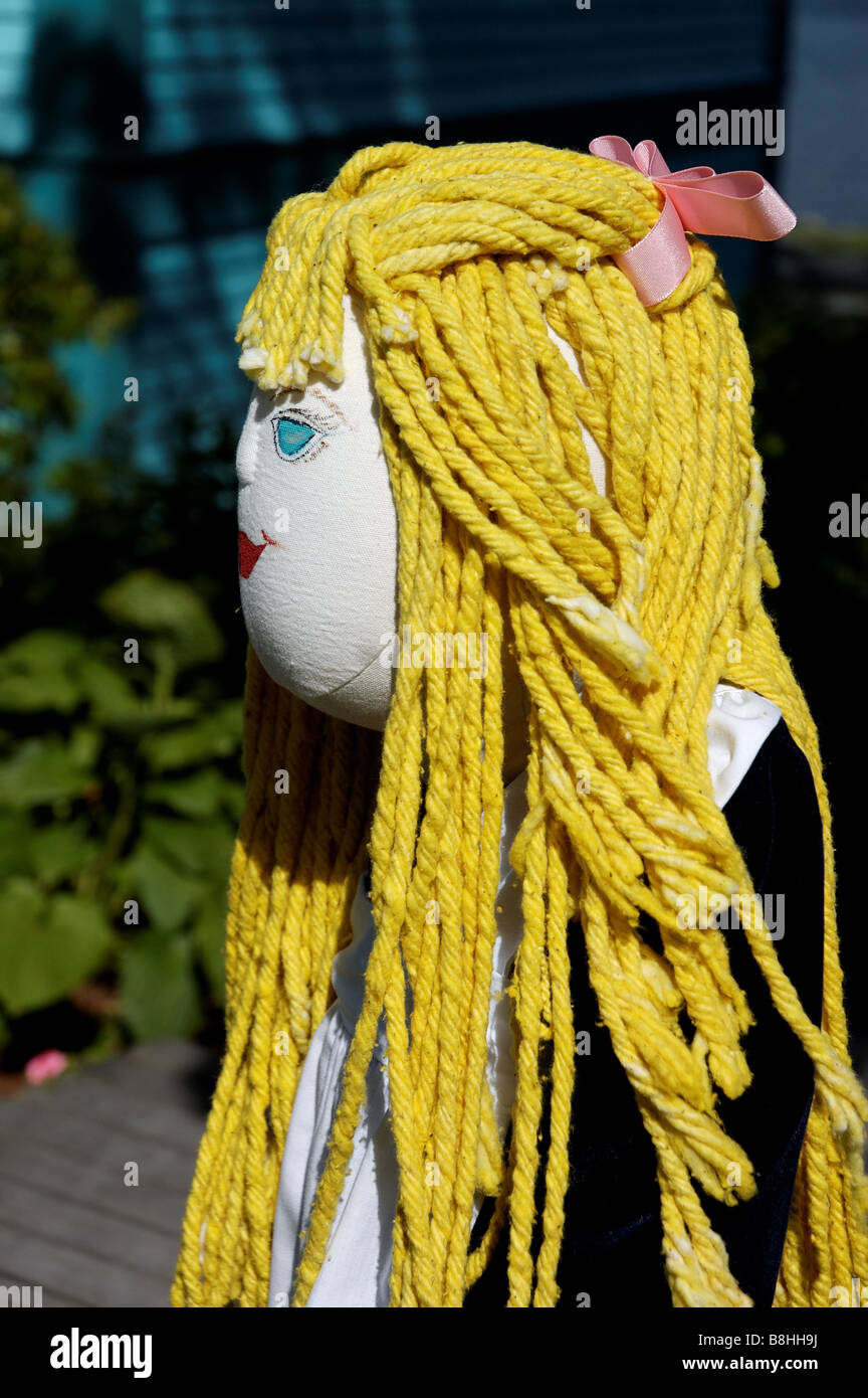 A yellow haired rag doll Stock Photo - Alamy
