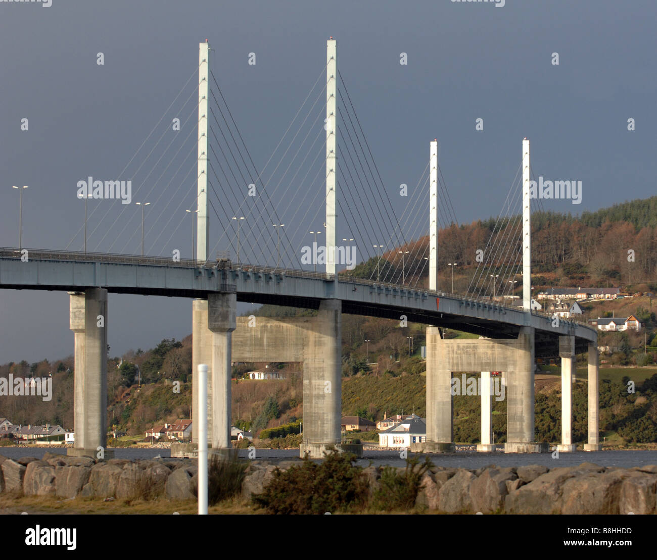 The Kessock Bridge crosses the Beauly Firth, an inlet of the Moray ...