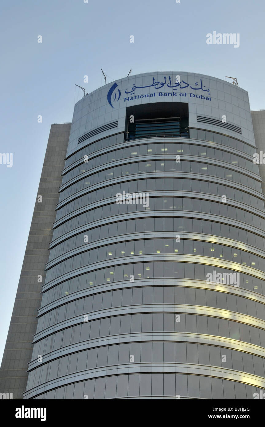 Dubai National Bank of Dubai office tower Stock Photo - Alamy