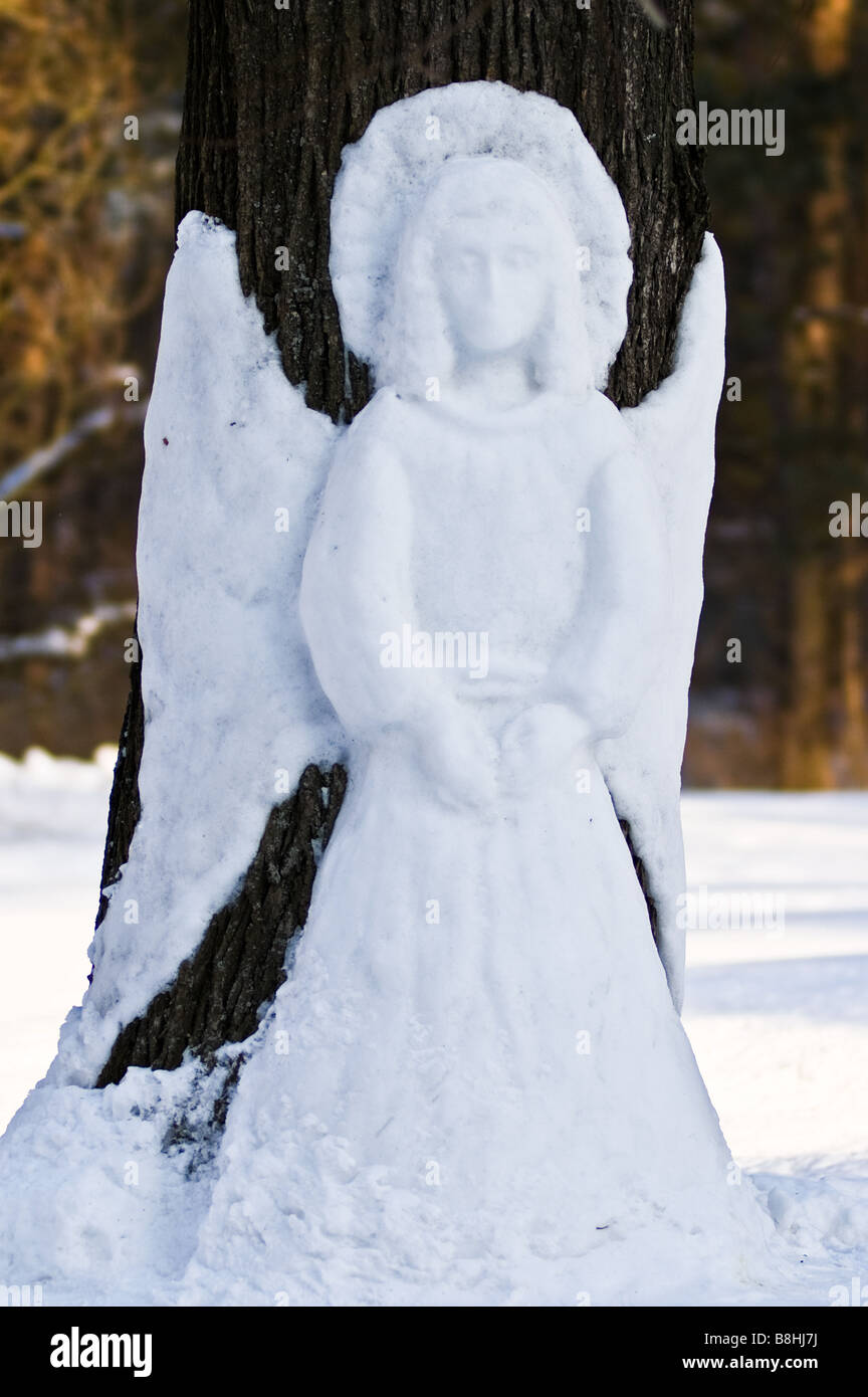 Snow Angle Snow Sculptures