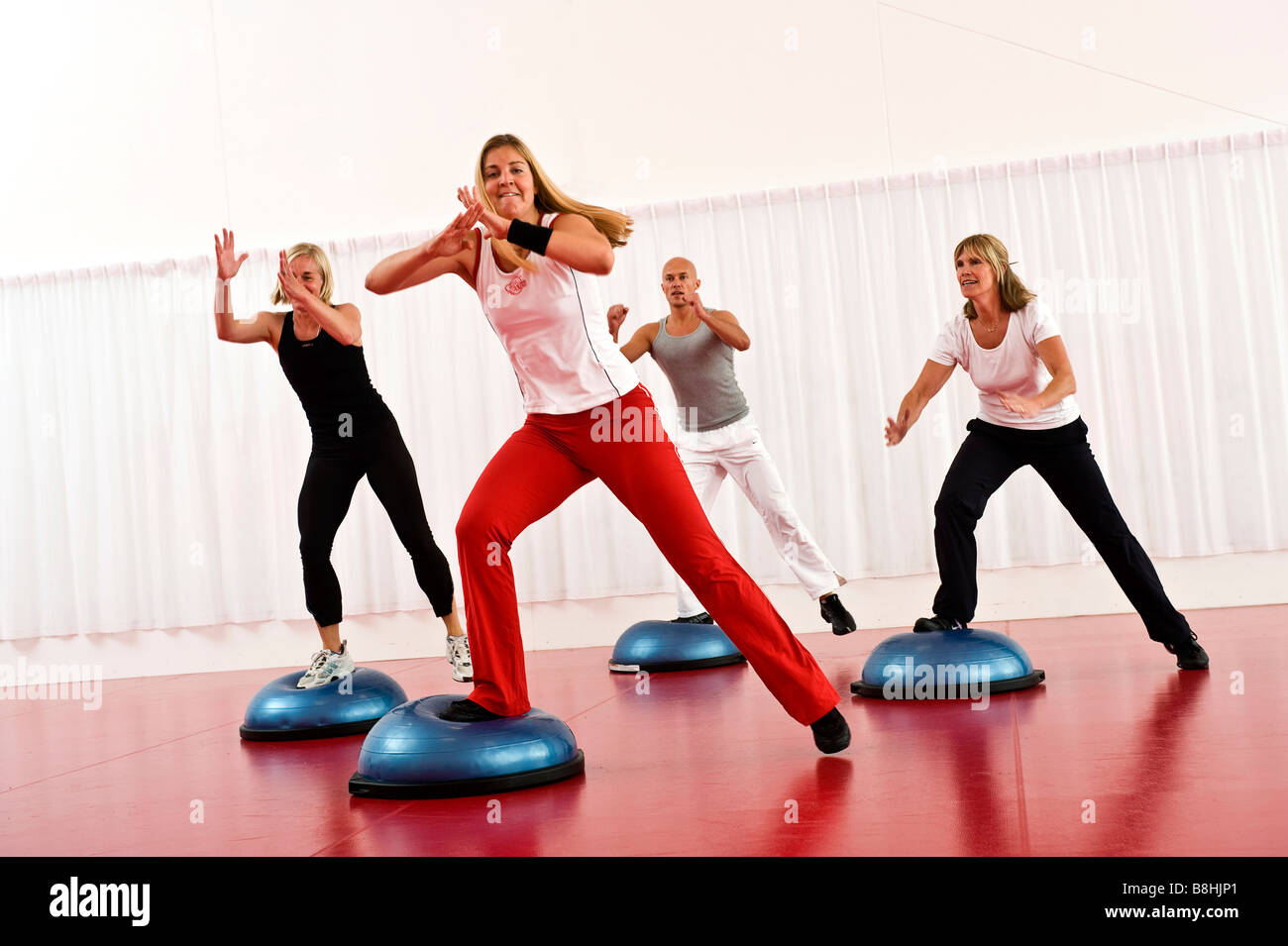 Instructors at FriskisSvettis in Stockholm try out new moves and ...