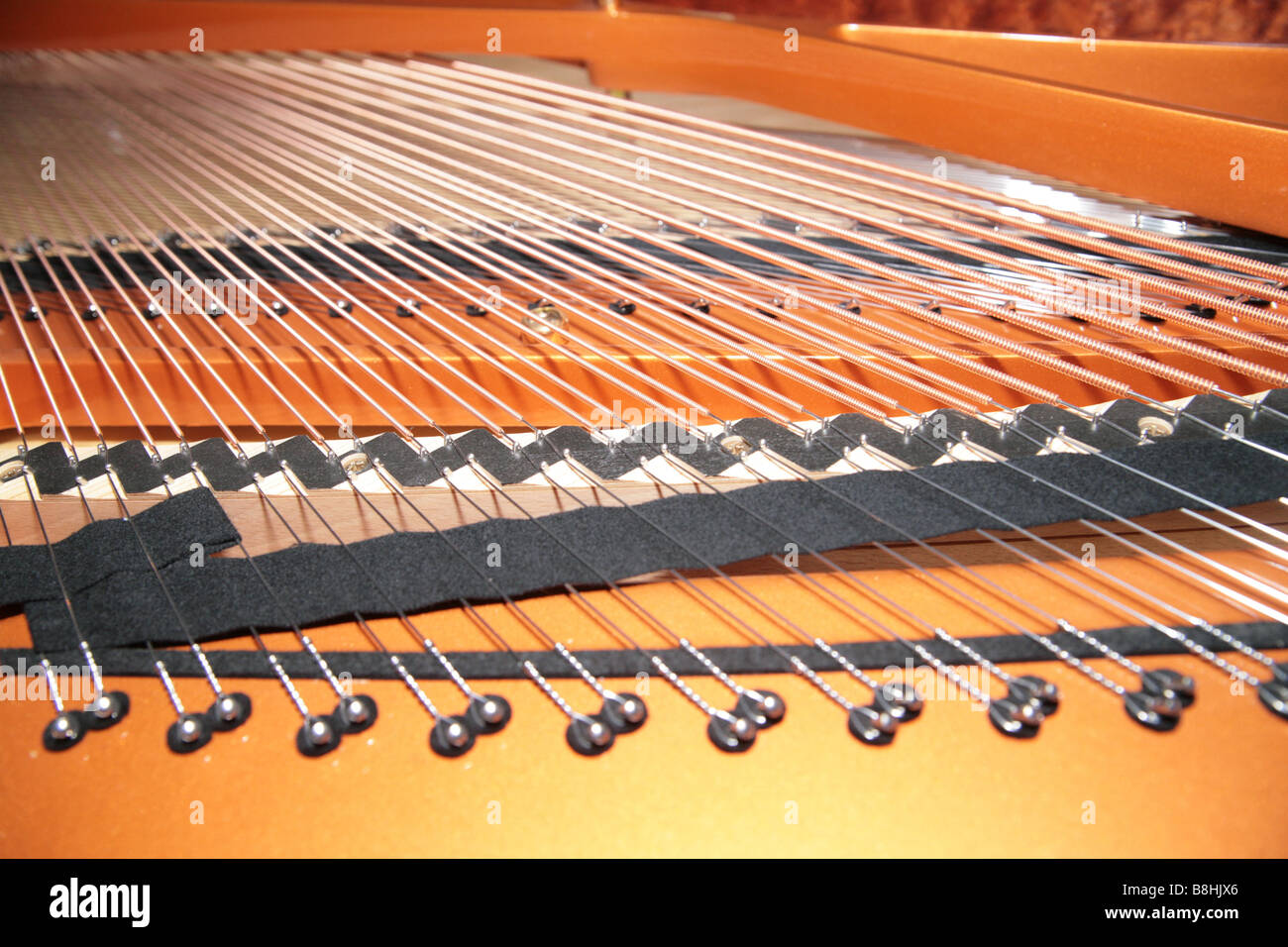 Picture of the interior of a piano Stock Photo - Alamy