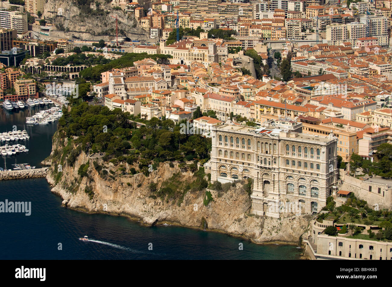 Monaco Oceanography Museum and Monaco View from Helicopter Cote d Azur ...