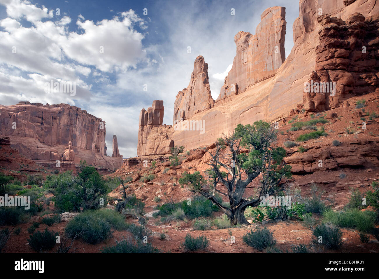 Park Avenue Trailhead in Arches National Park Utah USA Stock Photo - Alamy