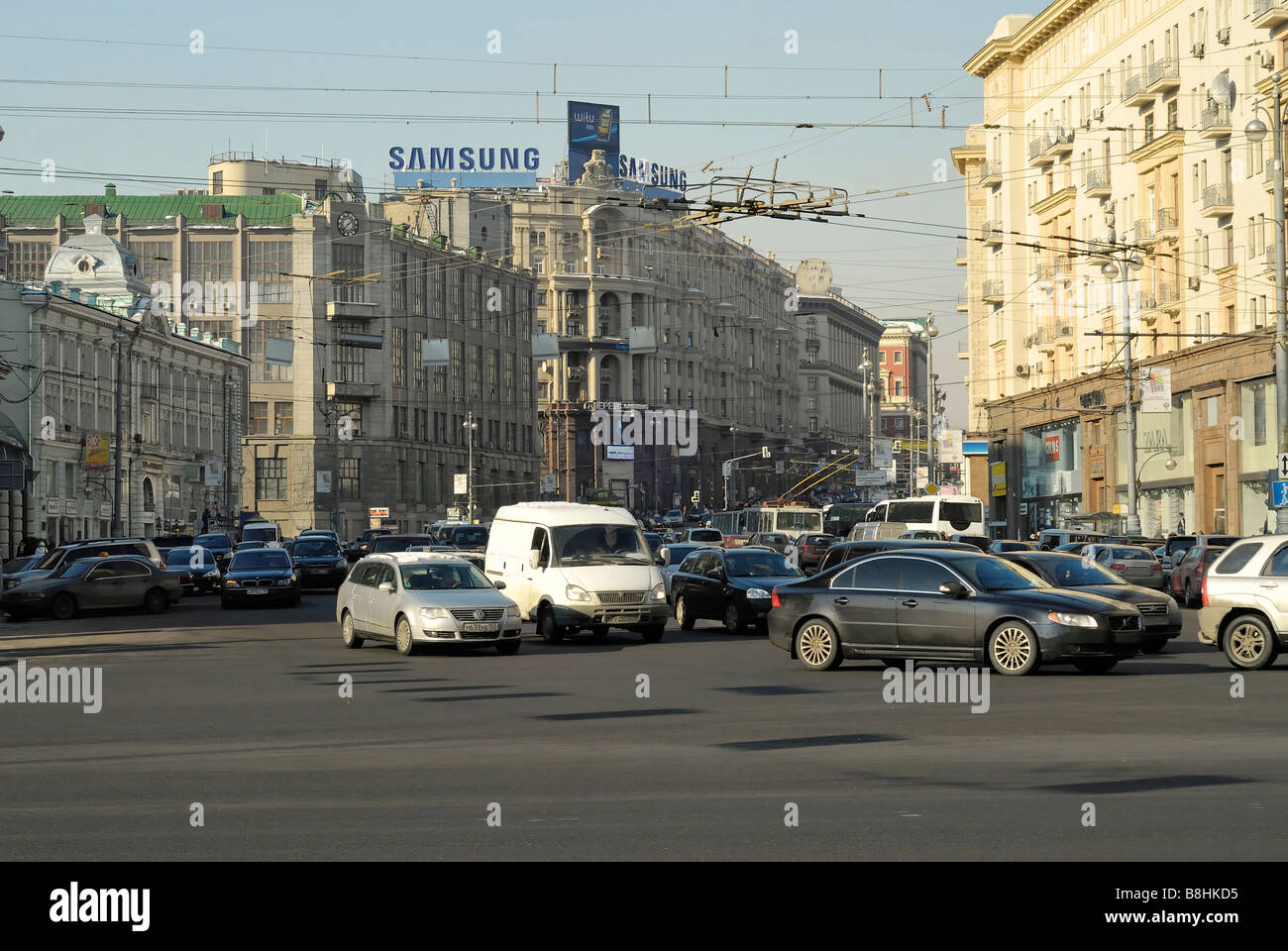 Main Moscow street Tverskaya Stock Photo - Alamy