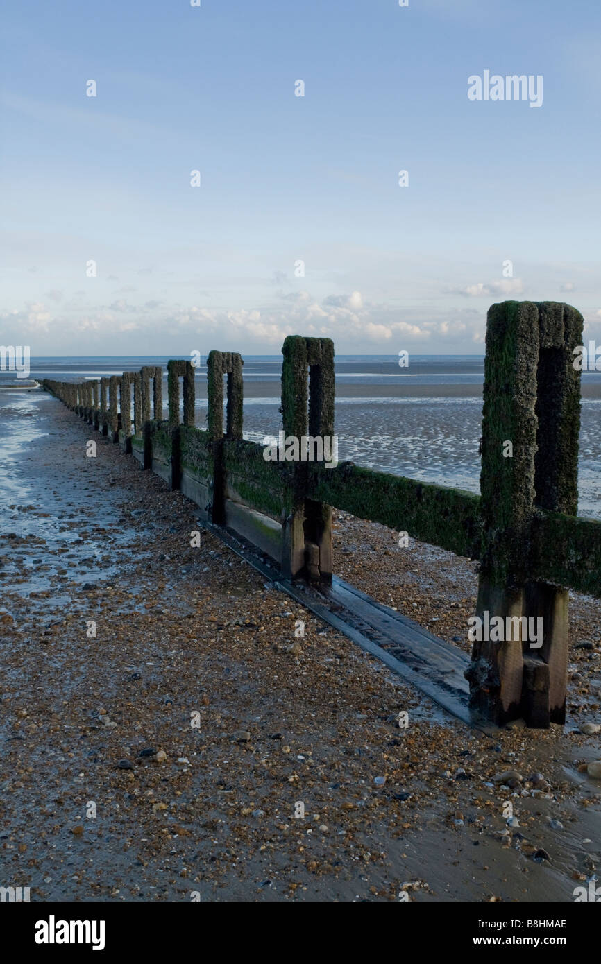 Cloud sea groynes beach hi-res stock photography and images - Alamy