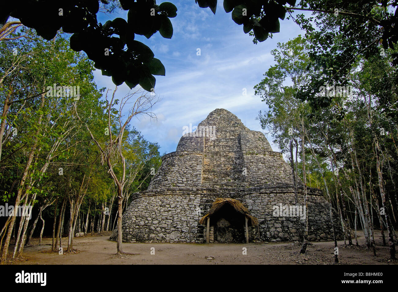 Small PYramid at Mayan ruins of Coba Caribe Quintana Roo state Mayan ...