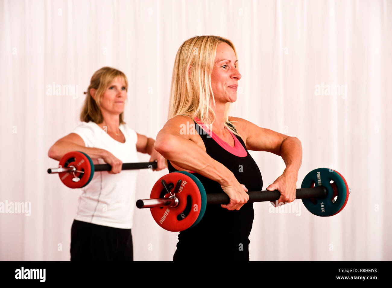 Instructors at FriskisSvettis in Stockholm try out new moves and ...