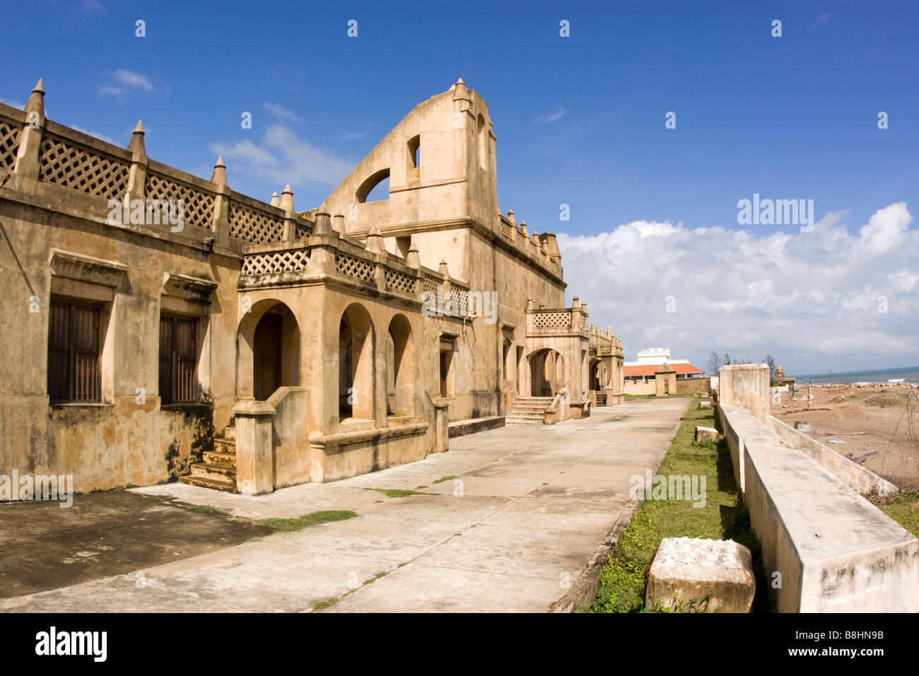 India Tamil Nadu Tranquebar Tharangambadi old Danish colonial coastal ...