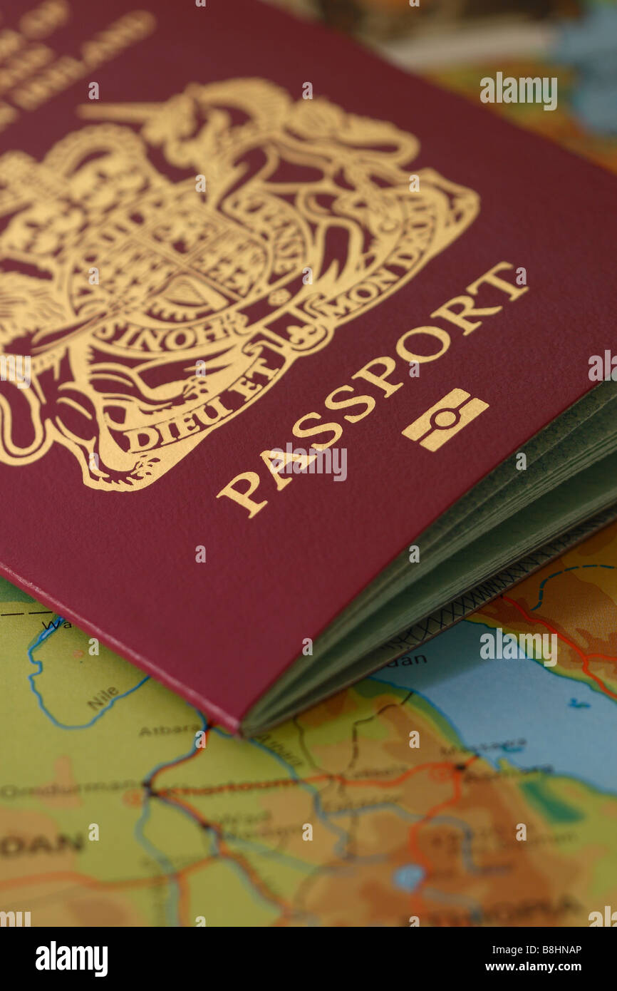 British passport world map hi-res stock photography and images - Alamy