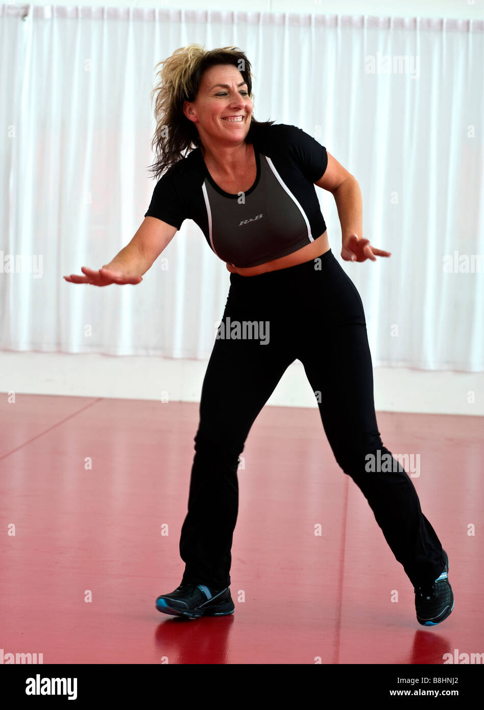 Instructors at FriskisSvettis in Stockholm try out new moves and ...