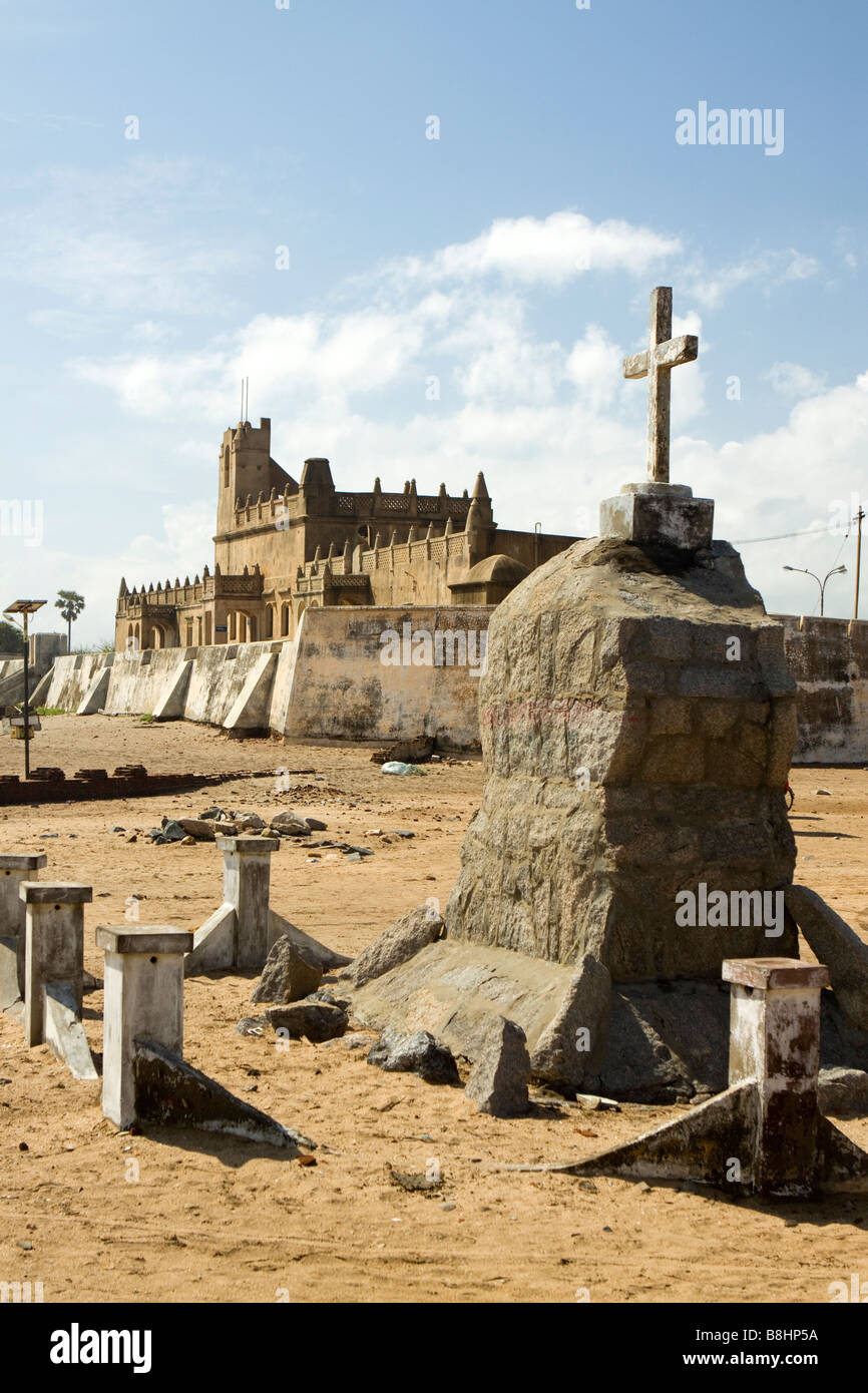India Tamil Nadu Tranquebar Tharangambadi old Danish colonial coastal ...