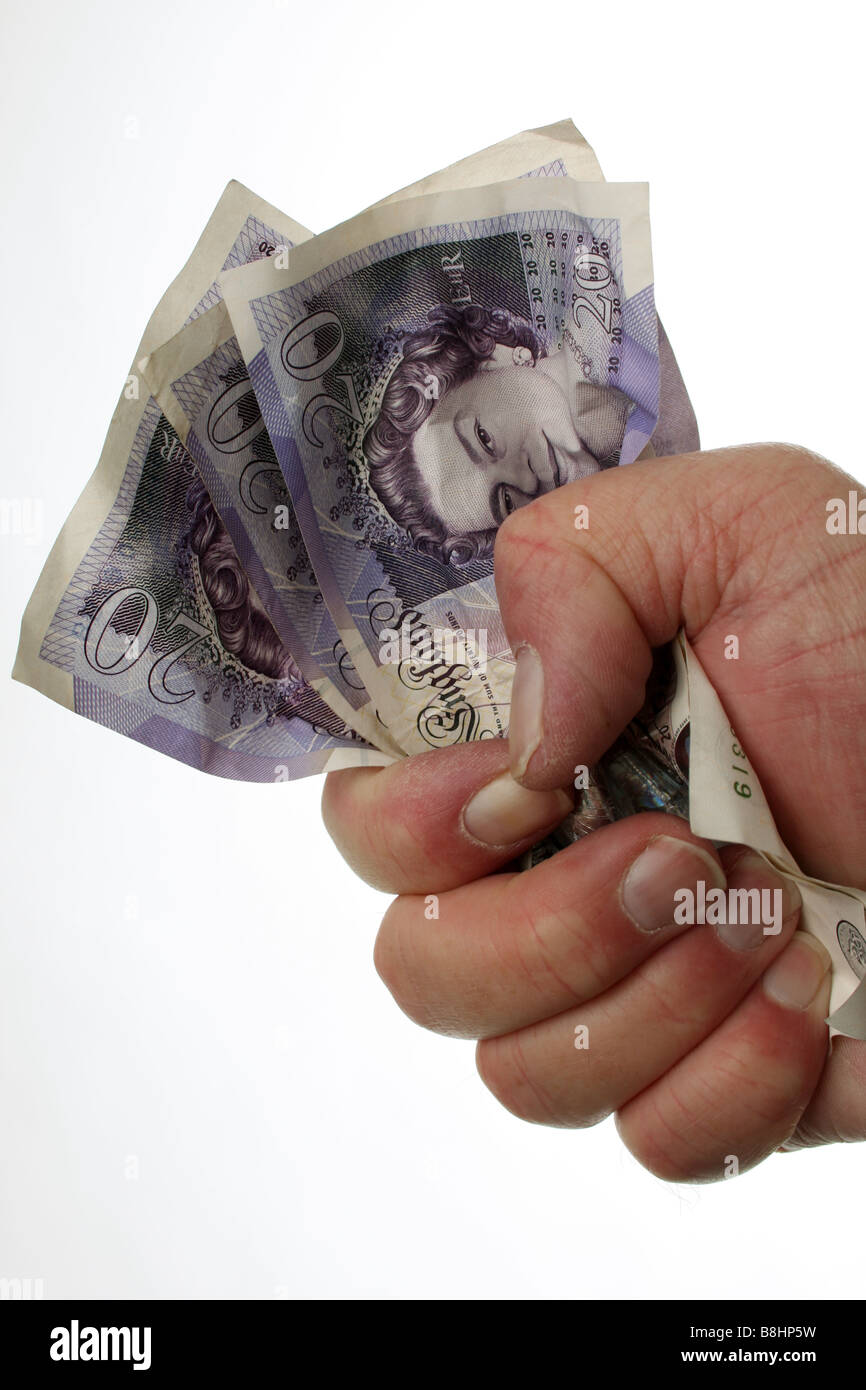 Fistful of cash Stock Photo - Alamy