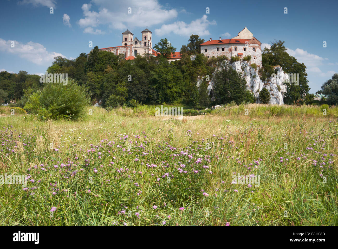 Benedictine Abbey in Tyniec Monastery near Krakow Poland Stock Photo ...