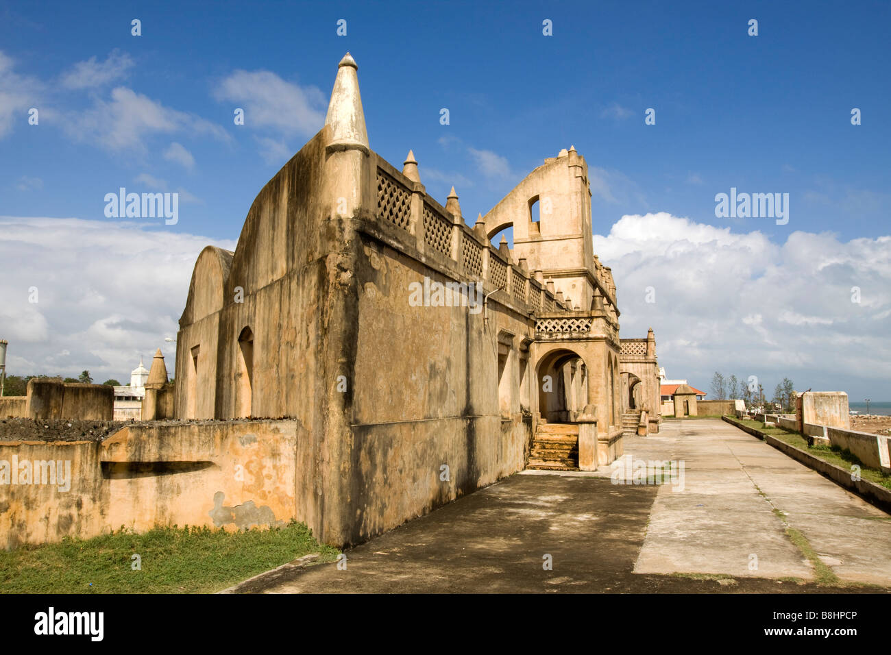 India Tamil Nadu Tranquebar Tharangambadi old Danish colonial coastal ...