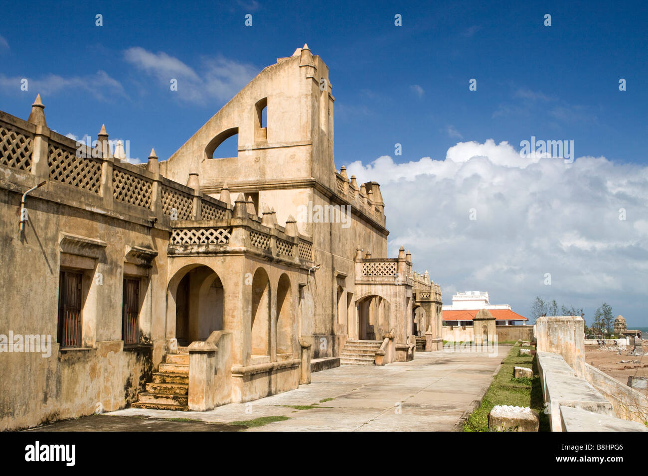 India Tamil Nadu Tranquebar Tharangambadi old Danish colonial coastal ...