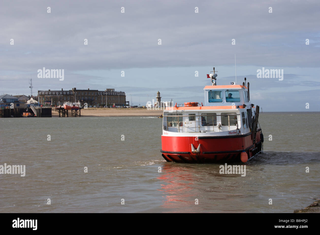River Wyre Estuary Ferry for Fleetwood at Knott End on Sea Lancashire ...