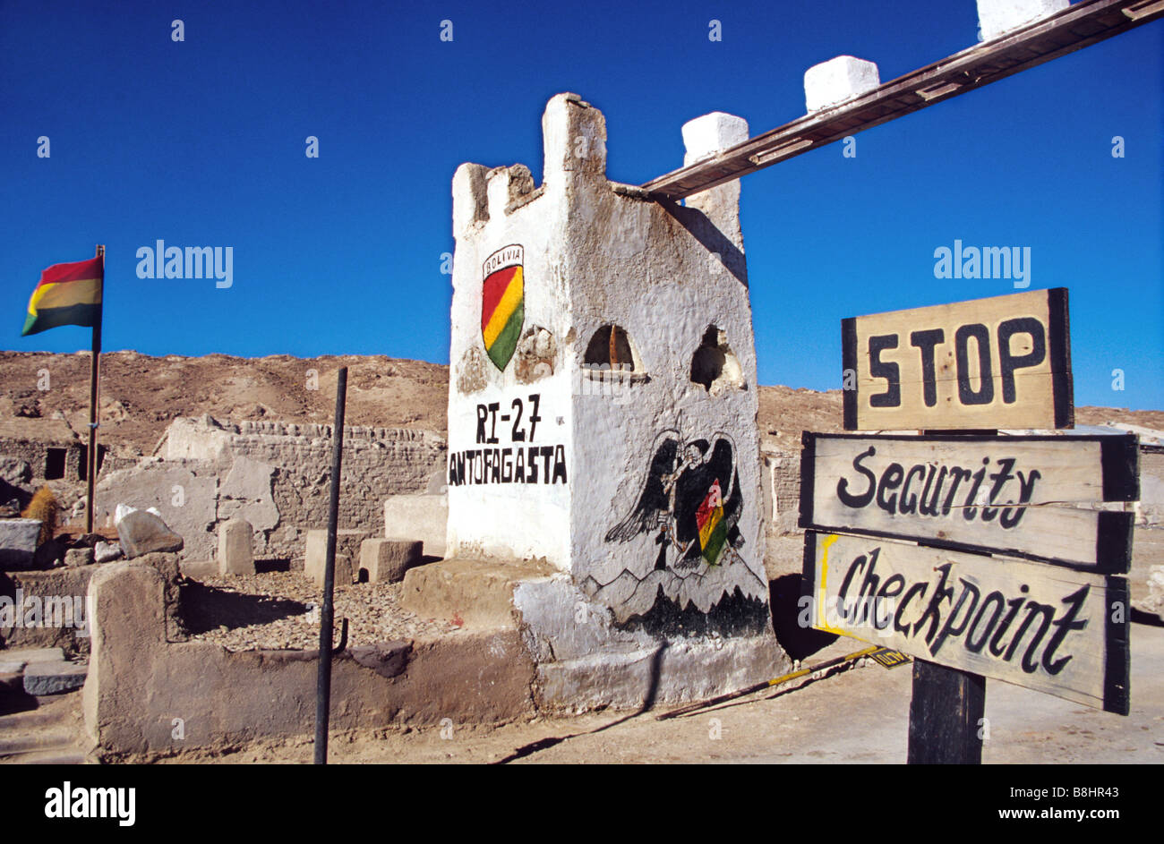 Antofagasta Security Checkpoint on the edge of Eduardo Avaroa Andean ...