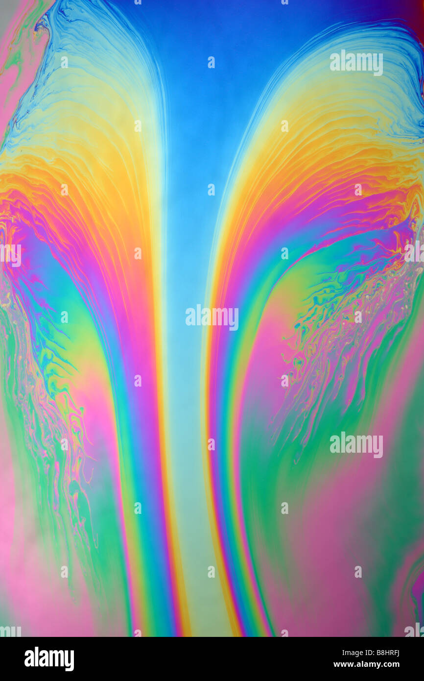Optical Interference in a Soap Film Stock Photo - Alamy