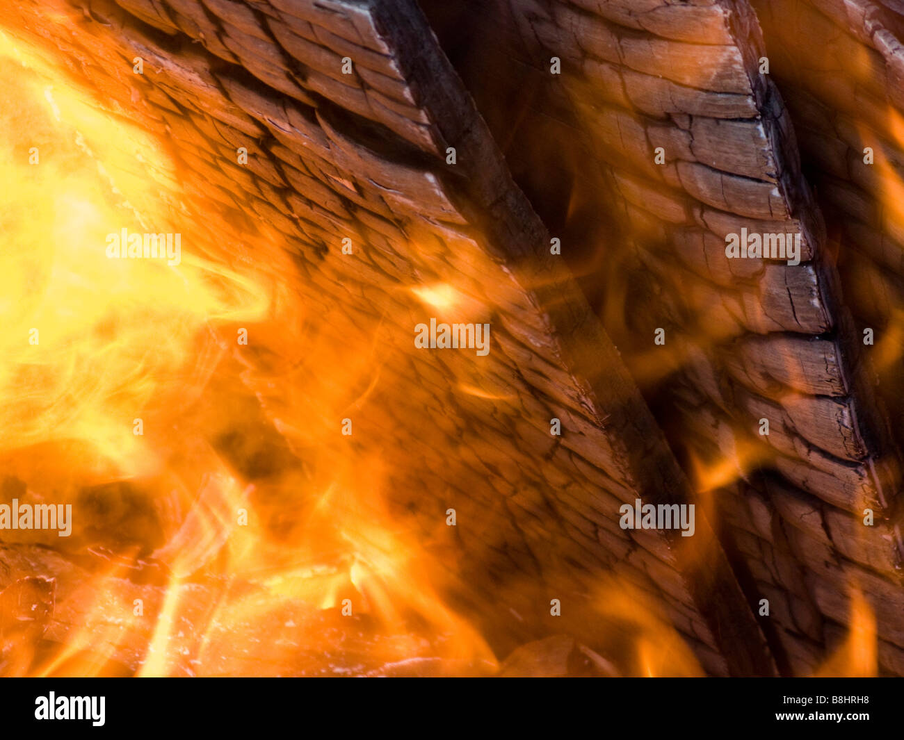 wood on fire Stock Photo - Alamy
