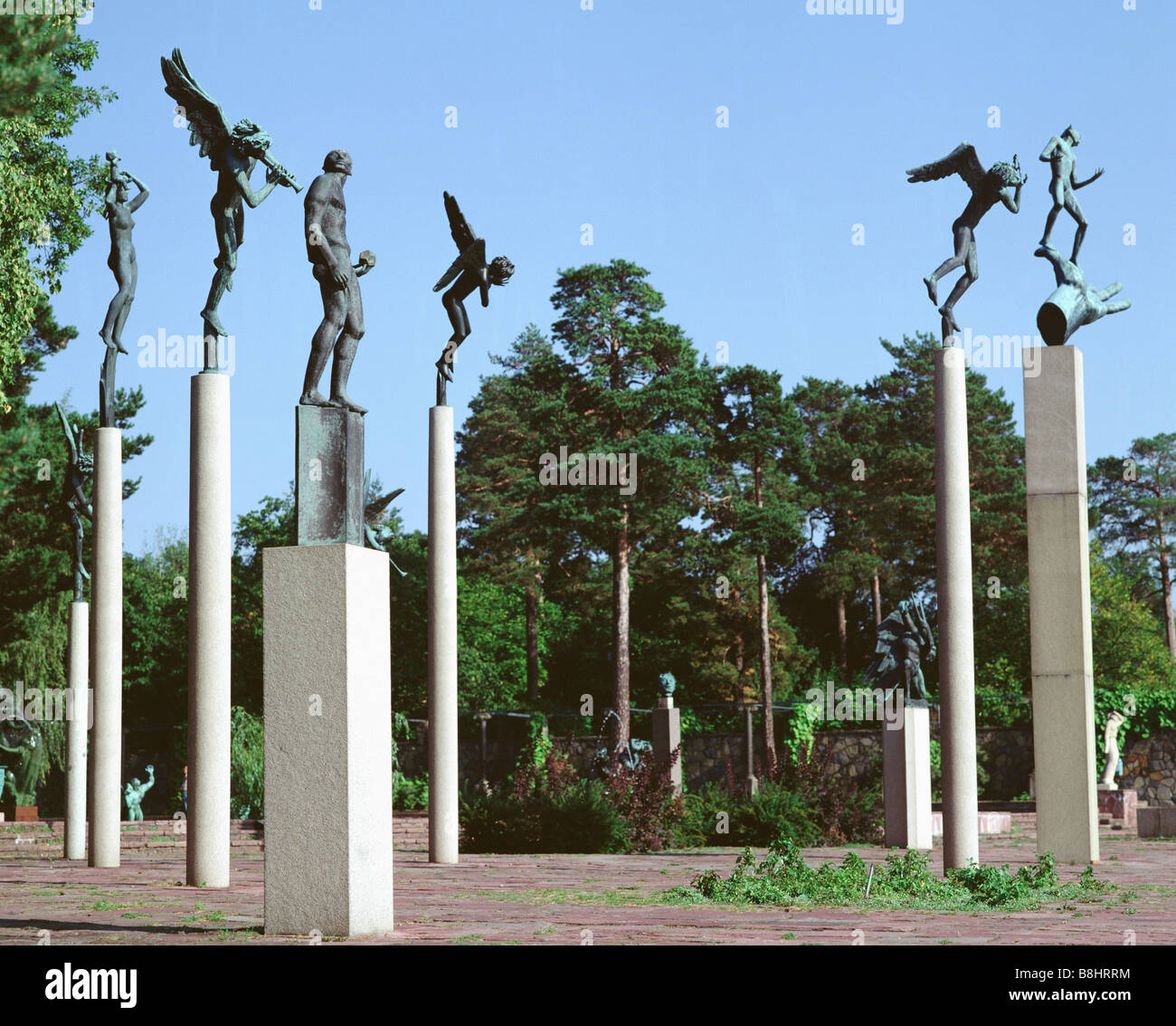 Stockholm Sweden Various sculptures by Wilhelm Carl Emil Andersson ...