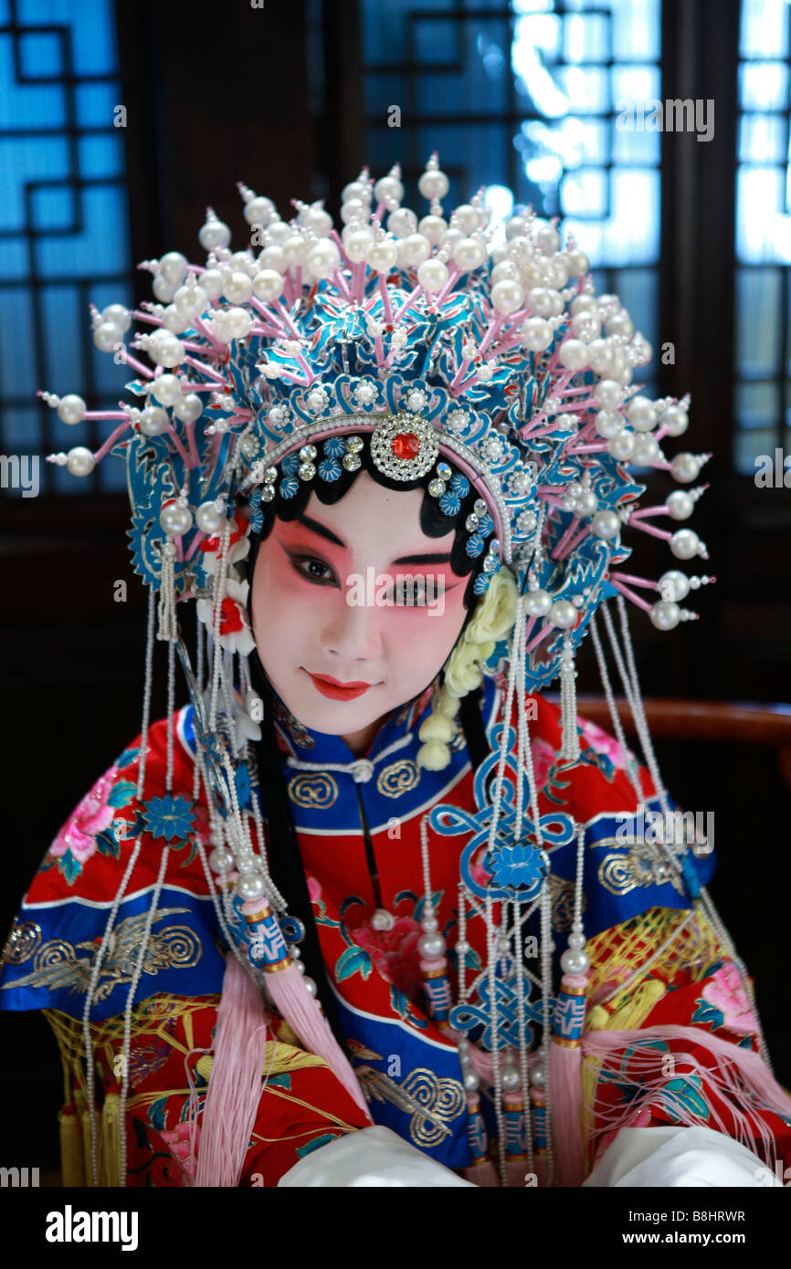 Actress Dressing As Beijing Opera Characters,China Stock Photo - Alamy