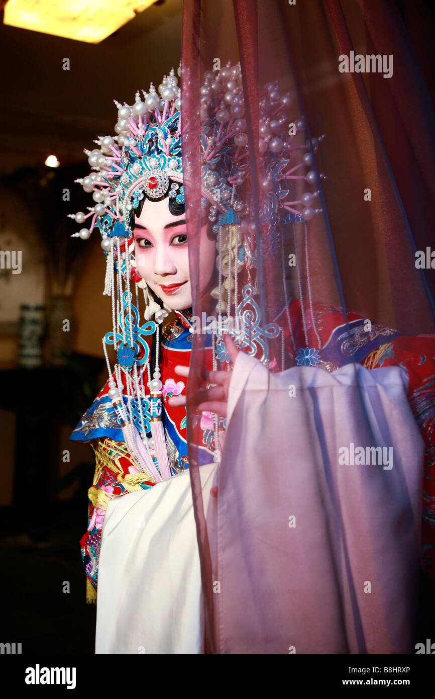 Actress Dressing As Beijing Opera Characters,China Stock Photo - Alamy