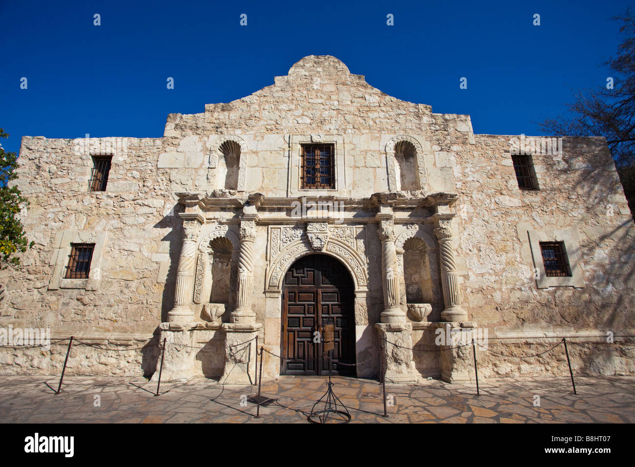 The Alamo of the Mission Trail in San Antonio Texas TX, USA Stock Photo ...