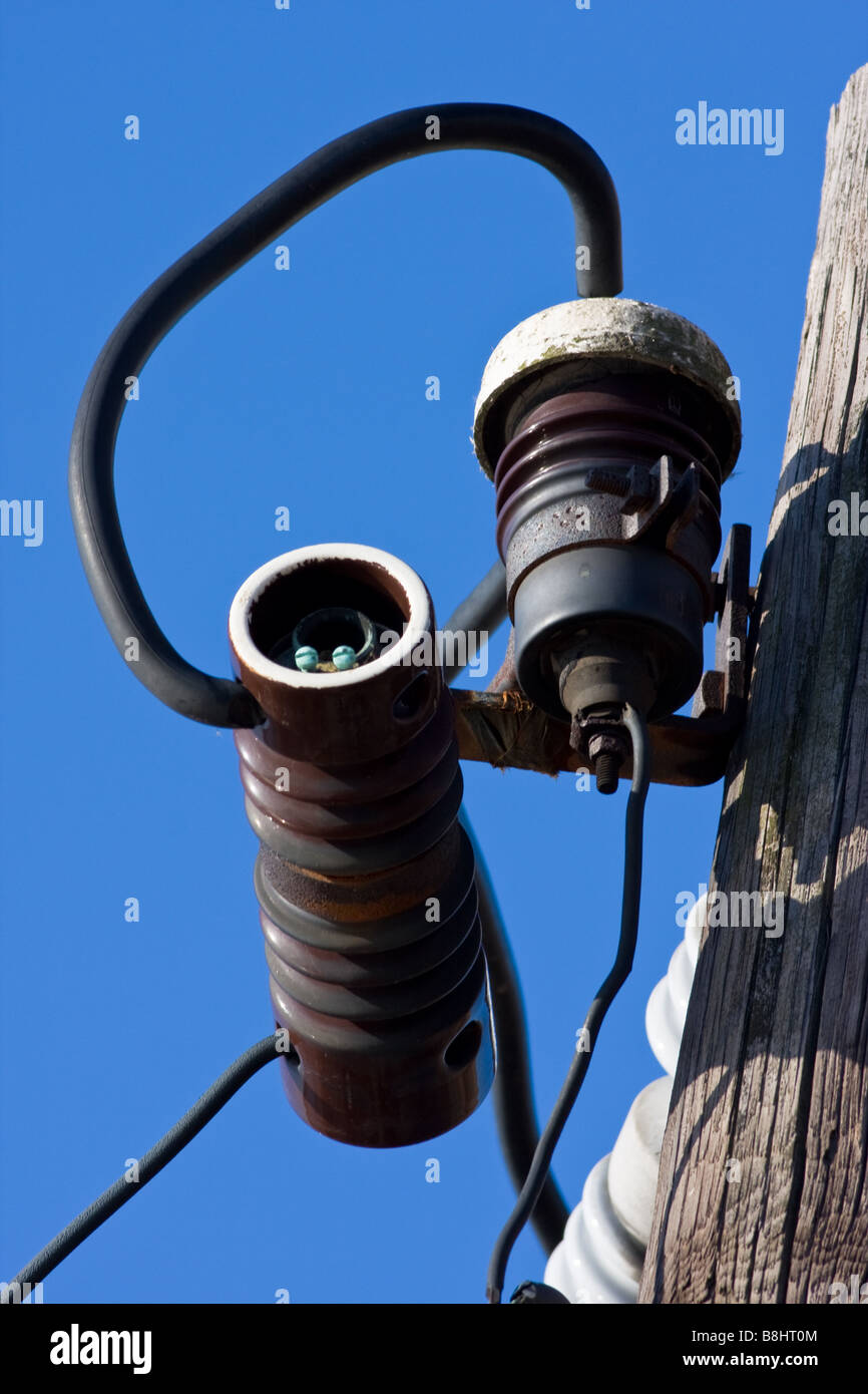 Pole mounted electrical transformer hi-res stock photography and images ...