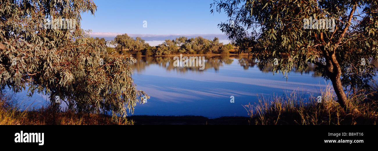 Outback waterhole, SW Queensland, Australia Stock Photo - Alamy