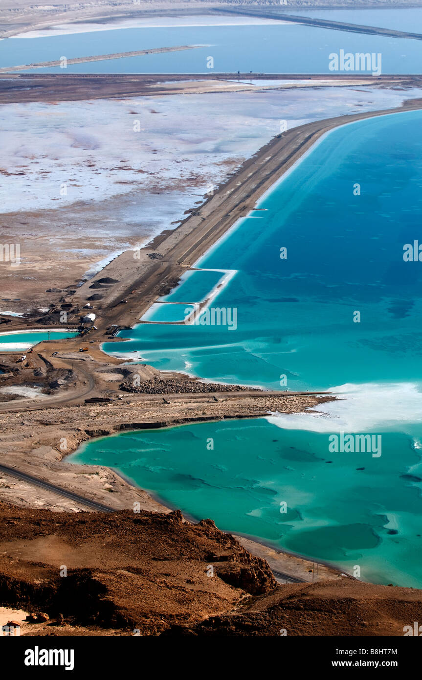 dead sea drying pans Stock Photo - Alamy