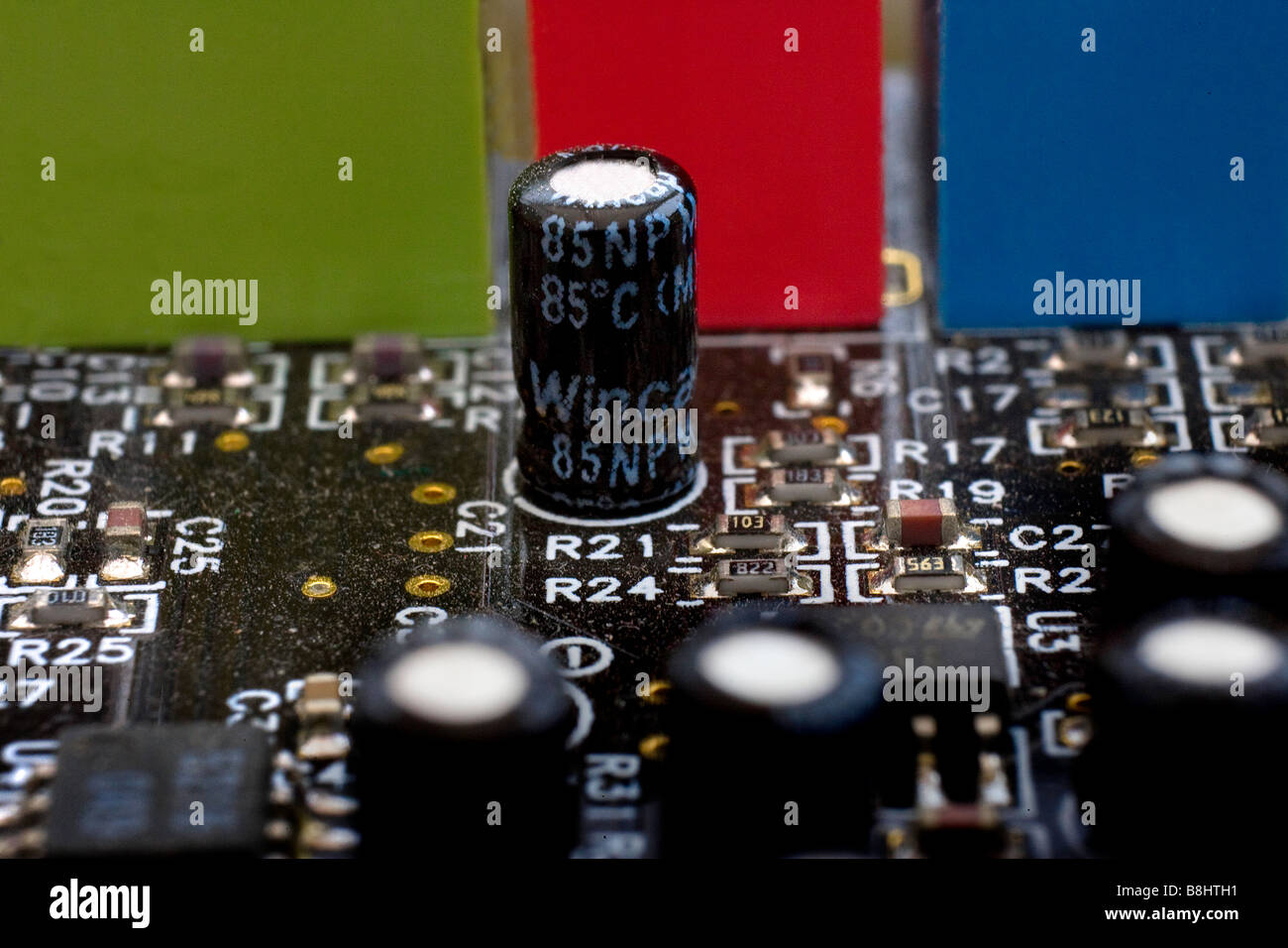 SECTION OF COMPUTER HARDWARE CIRCUIT BOARD Stock Photo - Alamy