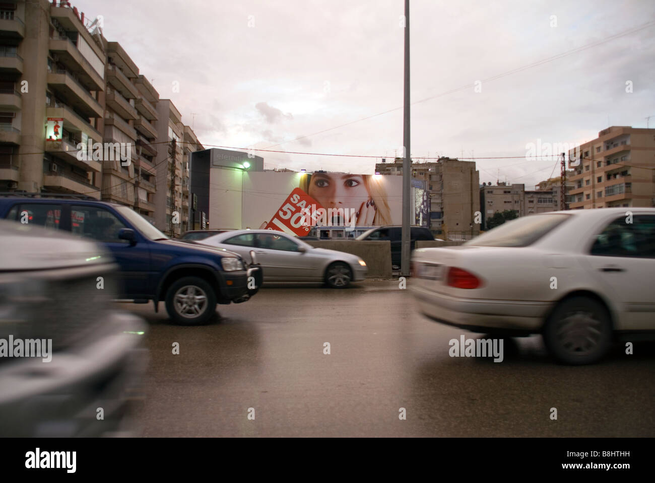 billboard on the roadside beirut lebanon Stock Photo - Alamy