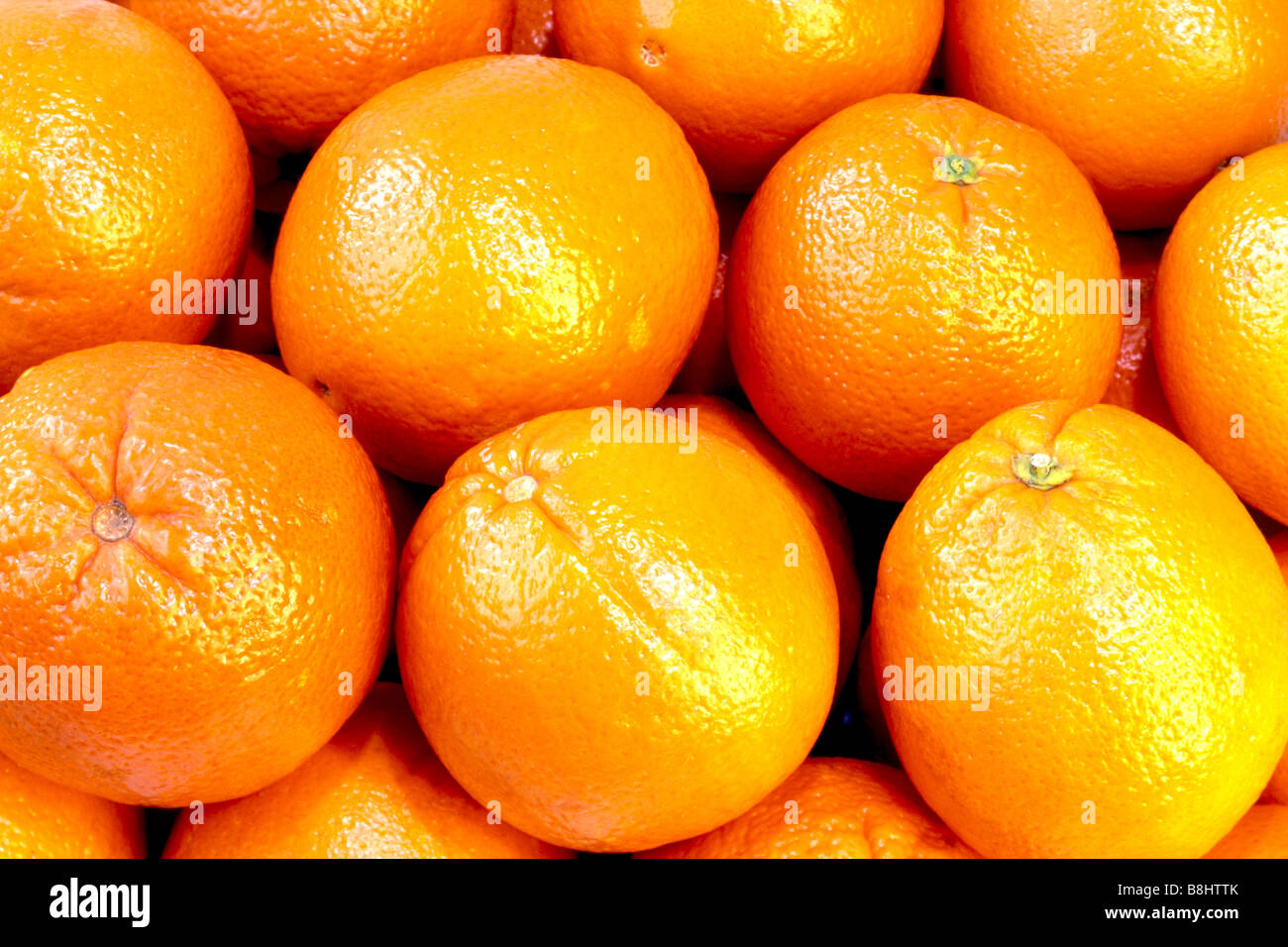 Orange (Citrus sinensis), fruit seen from above Stock Photo - Alamy