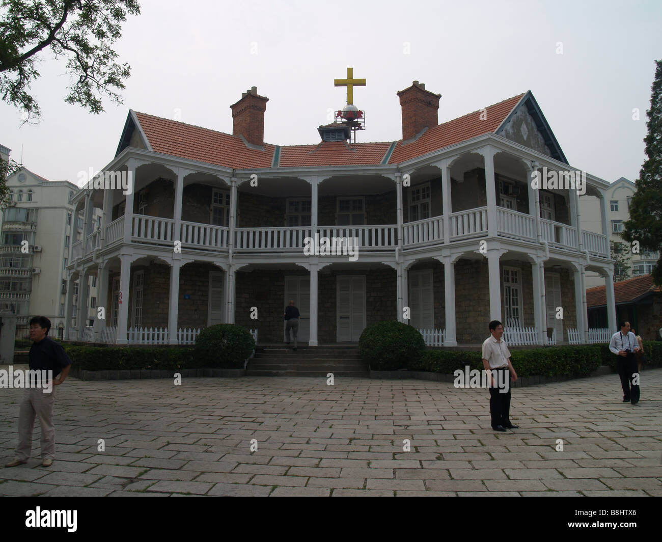 Original French Catholic Church, Weihai, China Stock Photo - Alamy