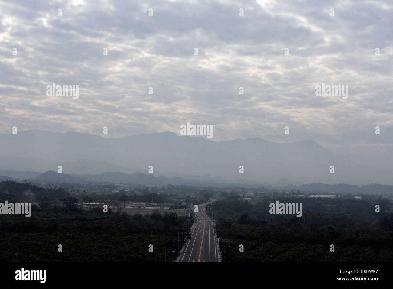Cloudy sky and mountain of Chiayi County Taiwan Stock Photo - Alamy
