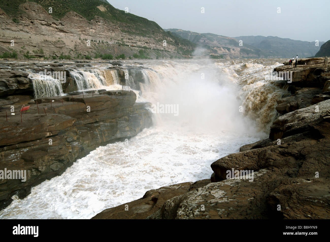 Waterfall On Huanghe River,China Stock Photo - Alamy