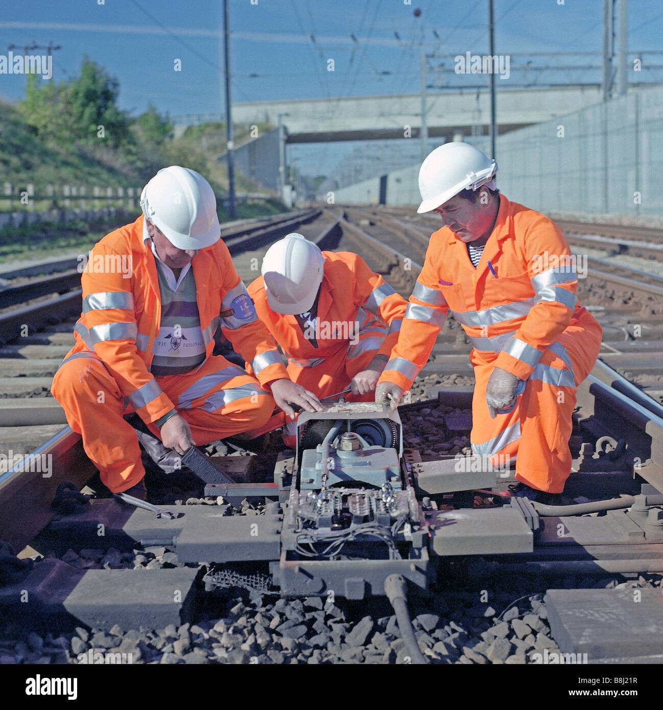 Rail points mechanism hi-res stock photography and images - Alamy