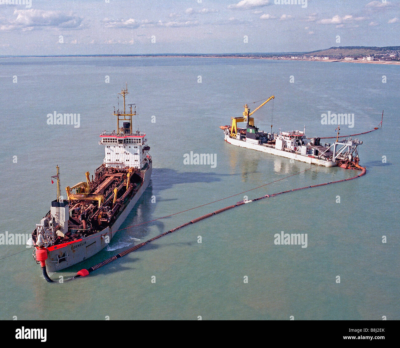 Pumping ship delivering 60,000 tonnes of Goodwin sand each week to the ...