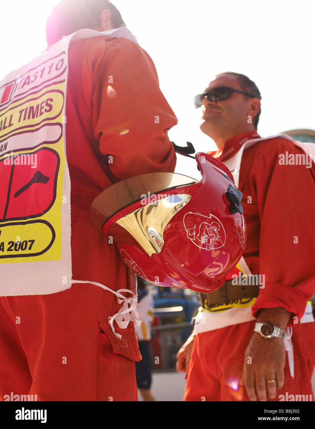 F1 Marshals, monza 2007, milan, italy Stock Photo - Alamy