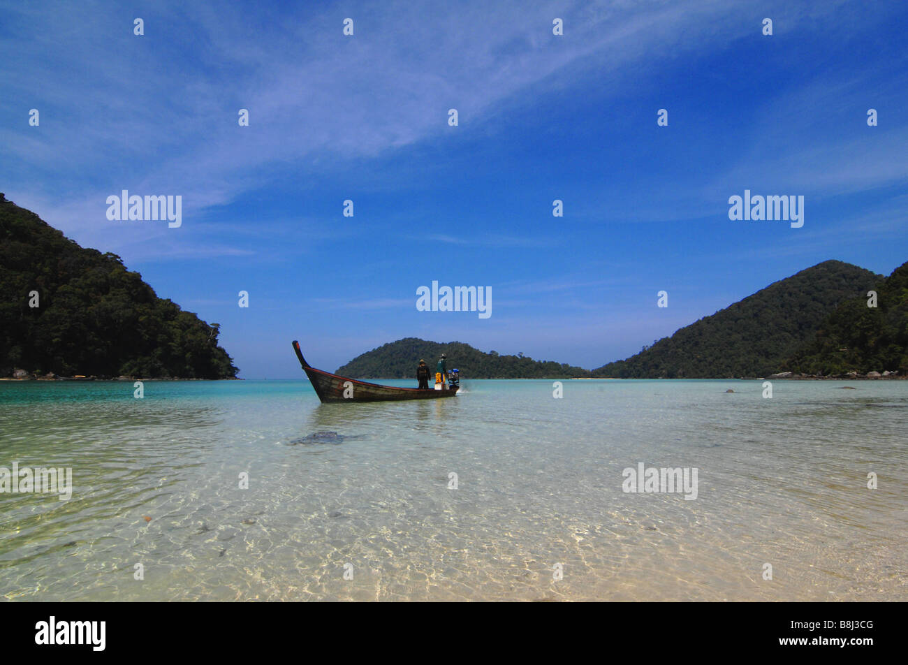 Moken boat at Surin Island(Koh),PhangNga,Southern Thailand Stock Photo ...