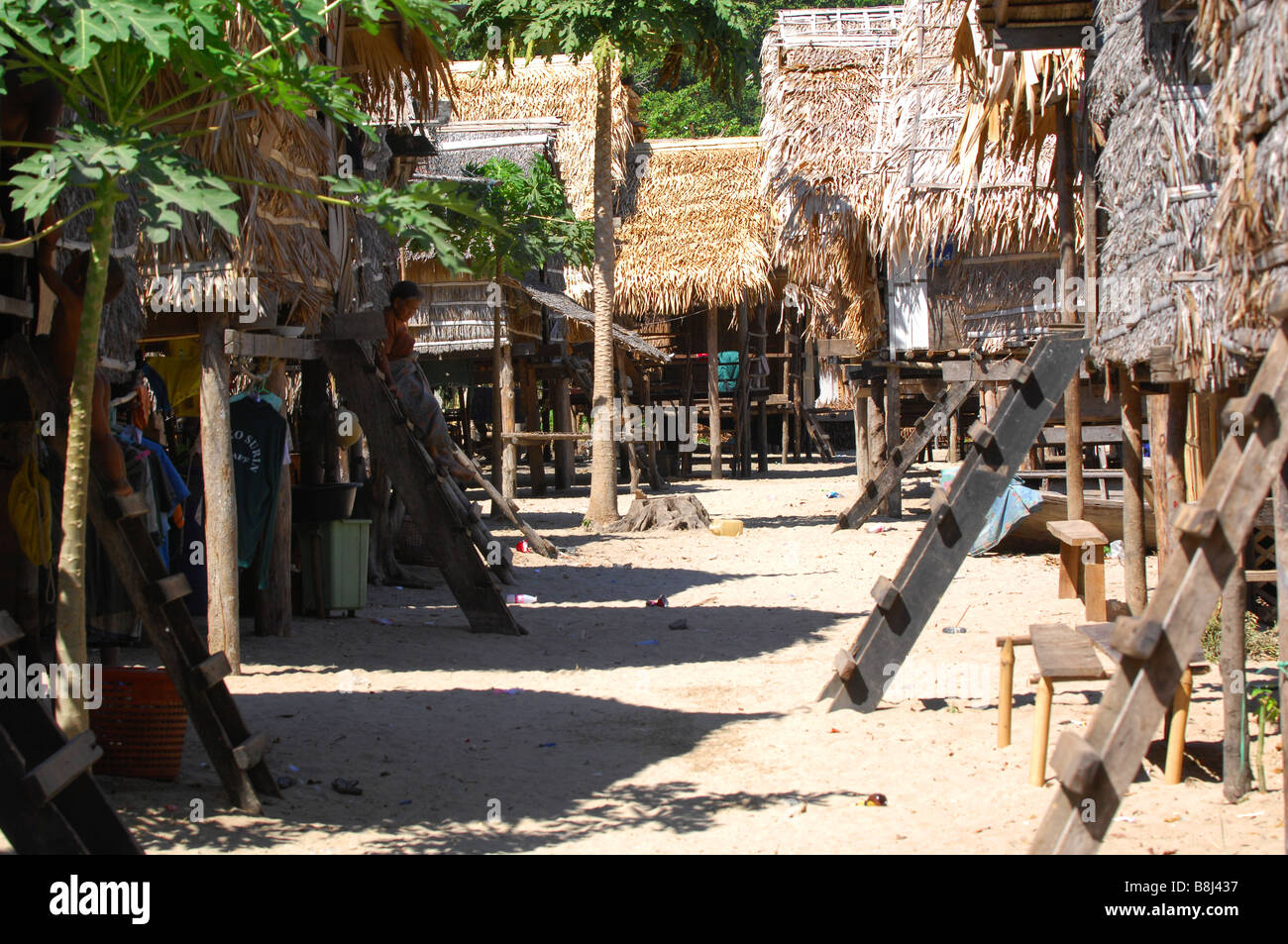 Moken village,Surin Island(Koh),PhangNga,Southern Thailand Stock Photo ...