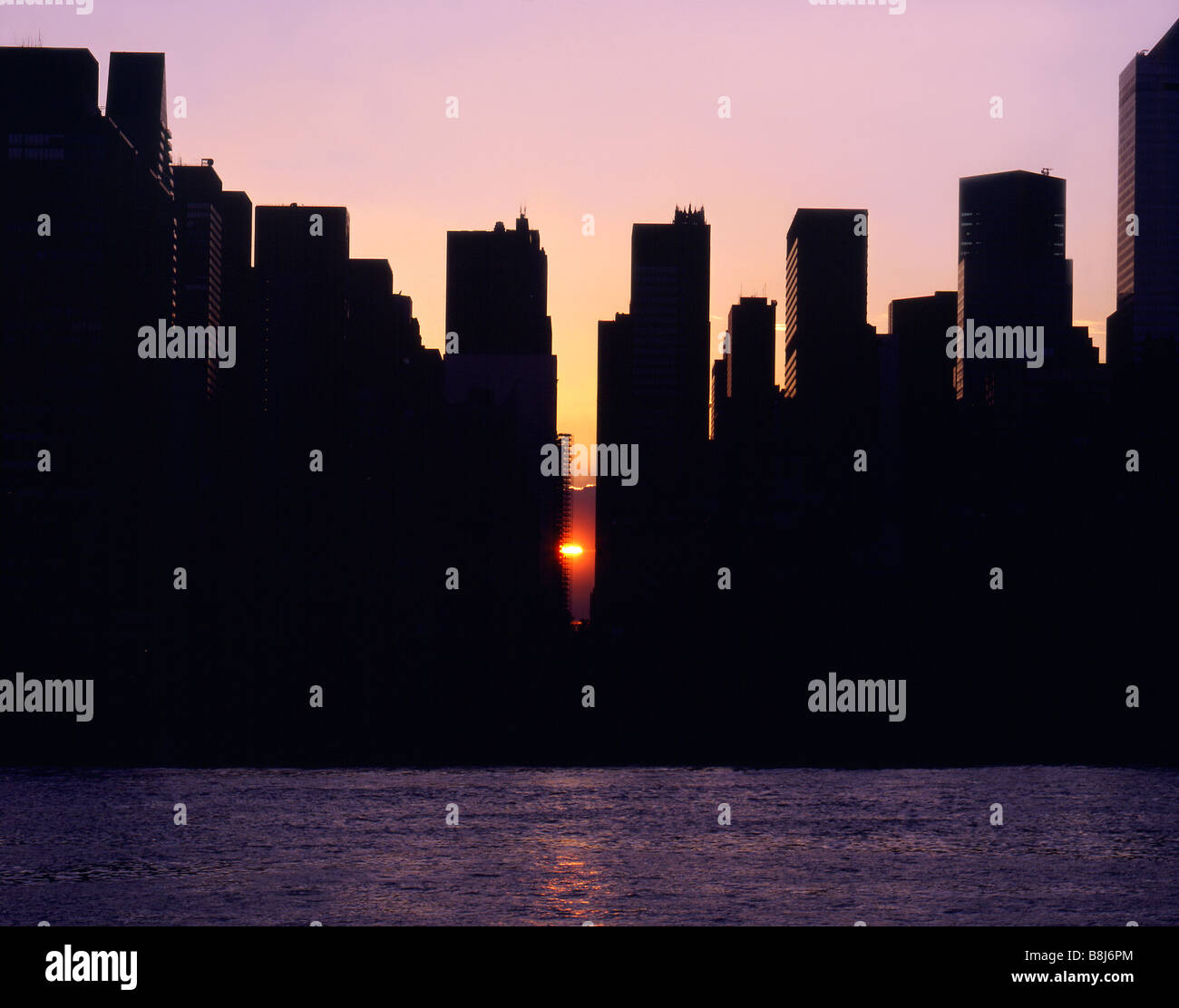 Midtown sunset New York City USA Stock Photo - Alamy