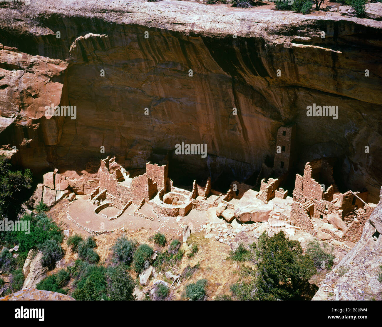 Colorado mesa verde national monument mesa verde hi-res stock ...