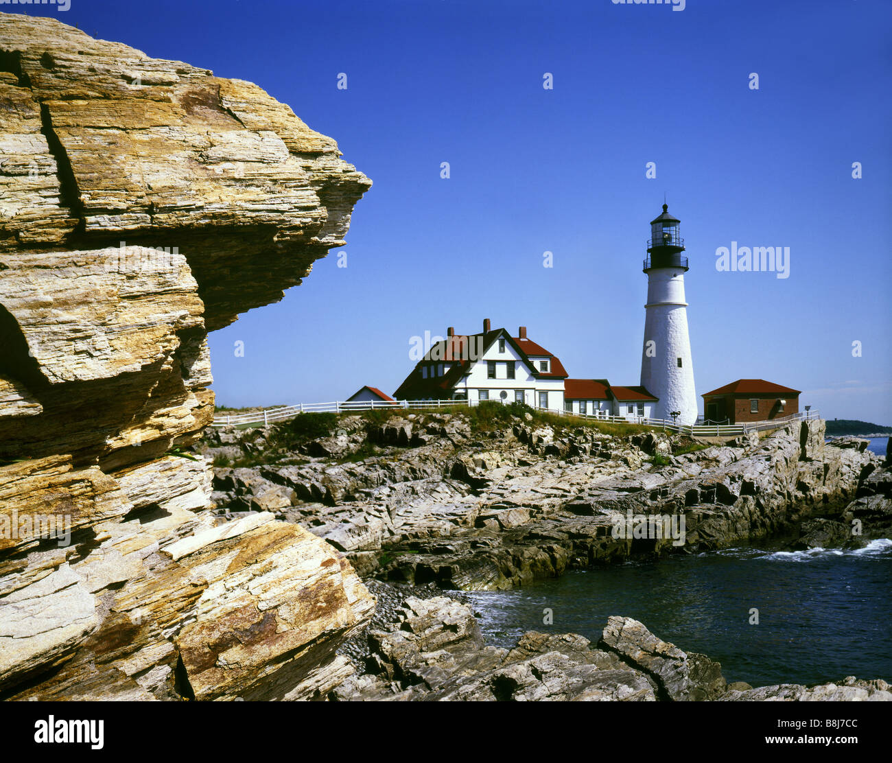 Portland Head Light Cape Elizabeth Maine USA Stock Photo - Alamy