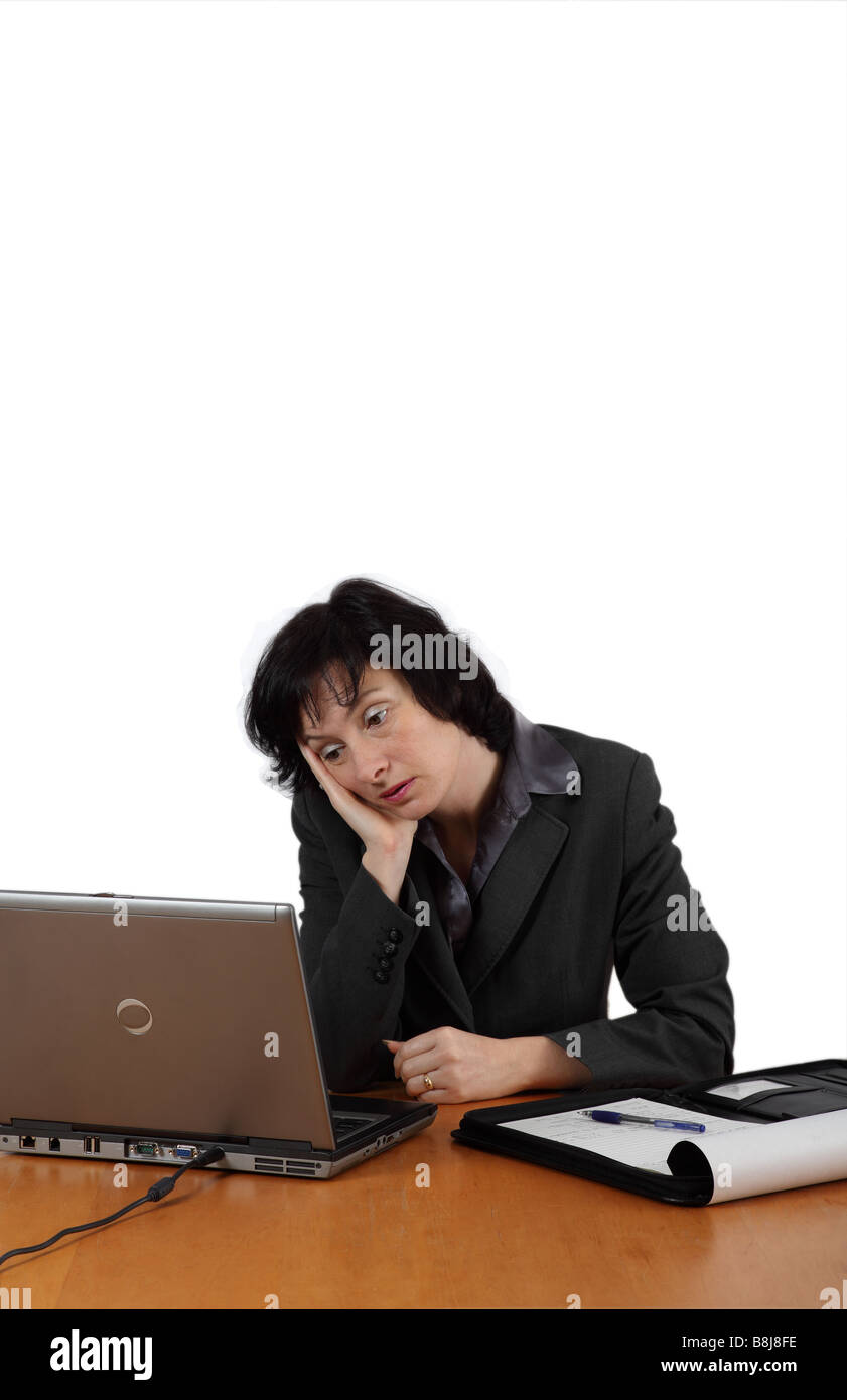 Fed up with work Stock Photo - Alamy