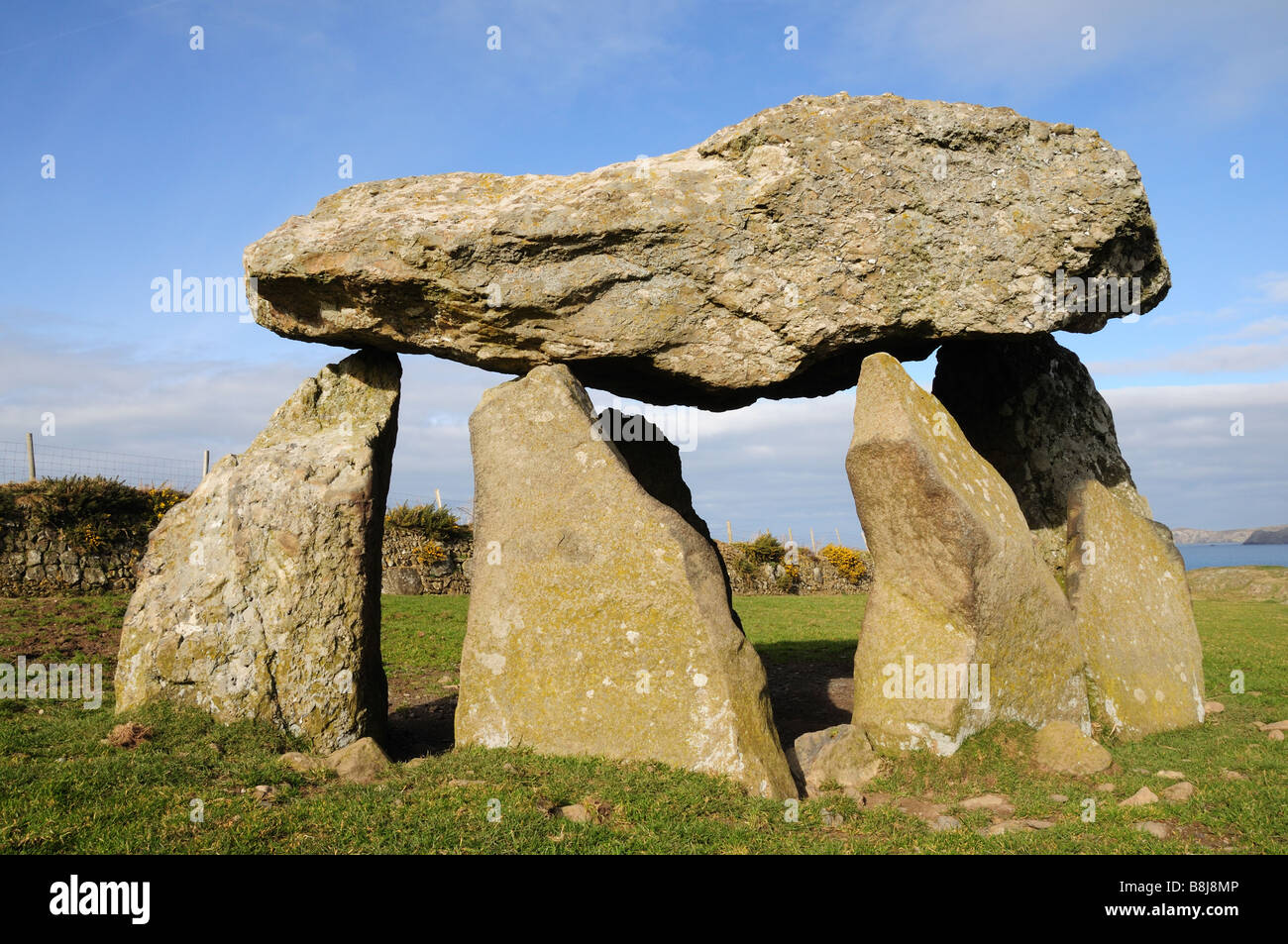 Carreg Samson Abercastle Pembrokeshire Coast National Park Wales Stock ...