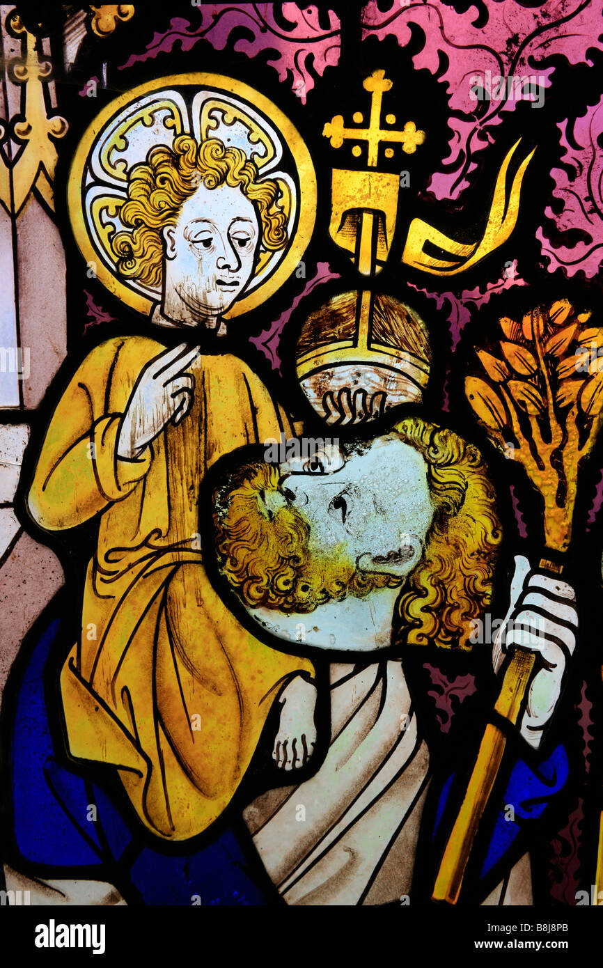 Saint simon stained glass hi-res stock photography and images - Alamy