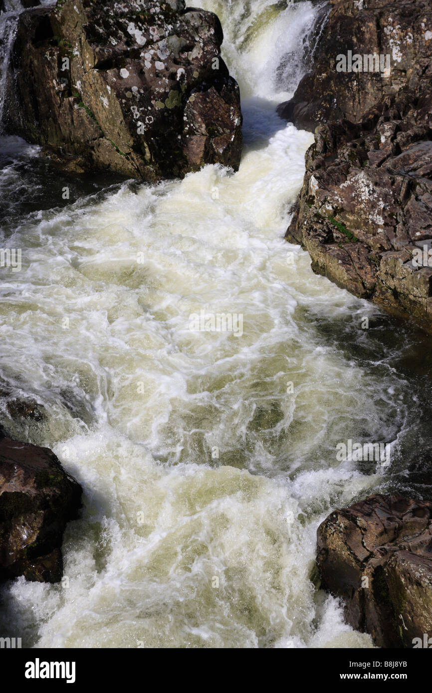 Wales fast flowing river Stock Photo - Alamy