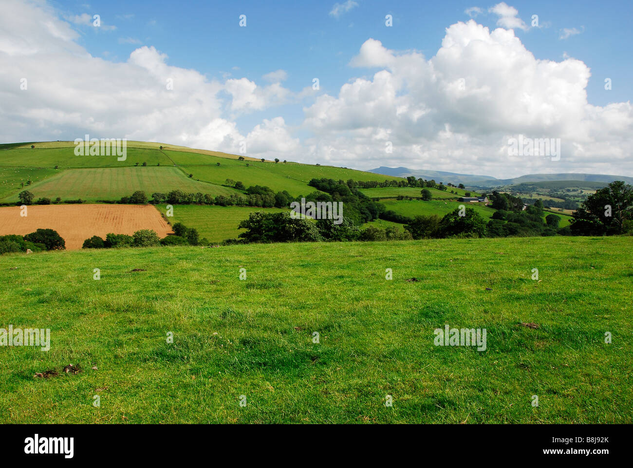 Landscape of the Brecon Beacons, Wales Stock Photo - Alamy